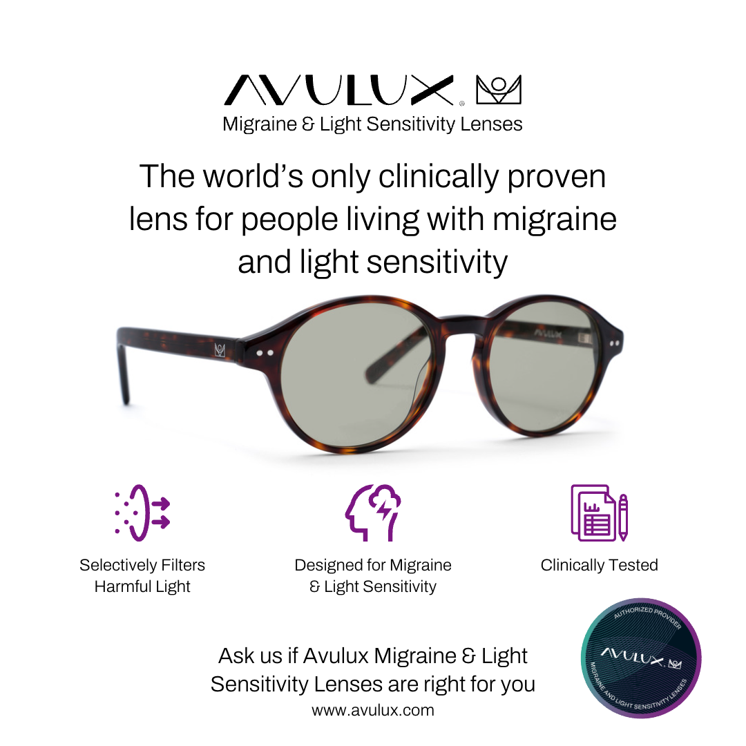 Avulux Migraine and Light Sensitivity Lenses | Eyesights